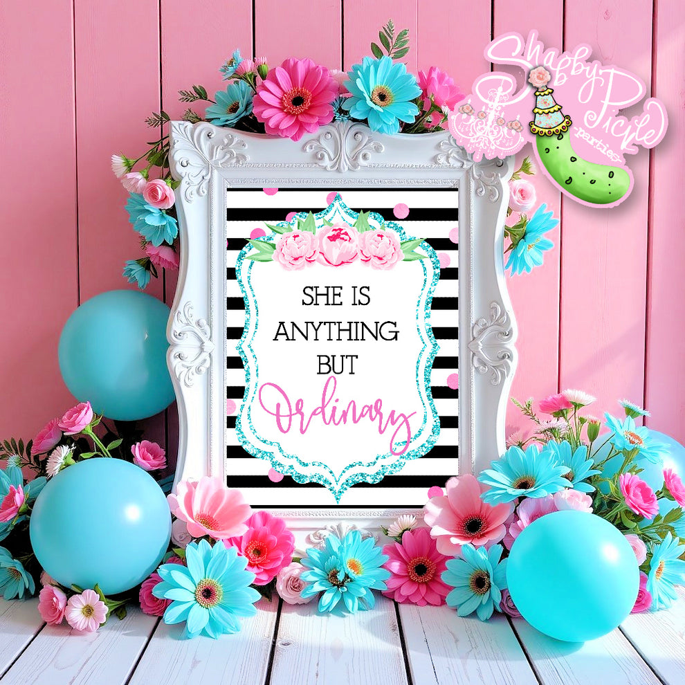 Kate Spade (2) Inspired She is anything but Ordinary Sign-Graduation S ...