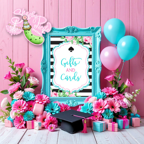 Kate Spade (2) Inspired Gifts & Cards Sign-Graduation Signs-Party Sign ...