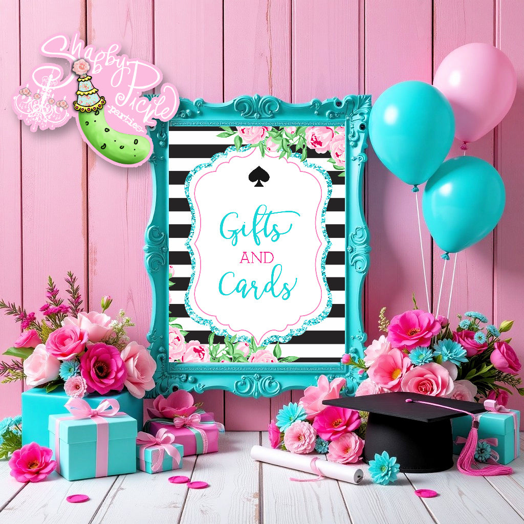 Kate Spade (2) Inspired Gifts & Cards Sign-Graduation Signs-Party Sign ...