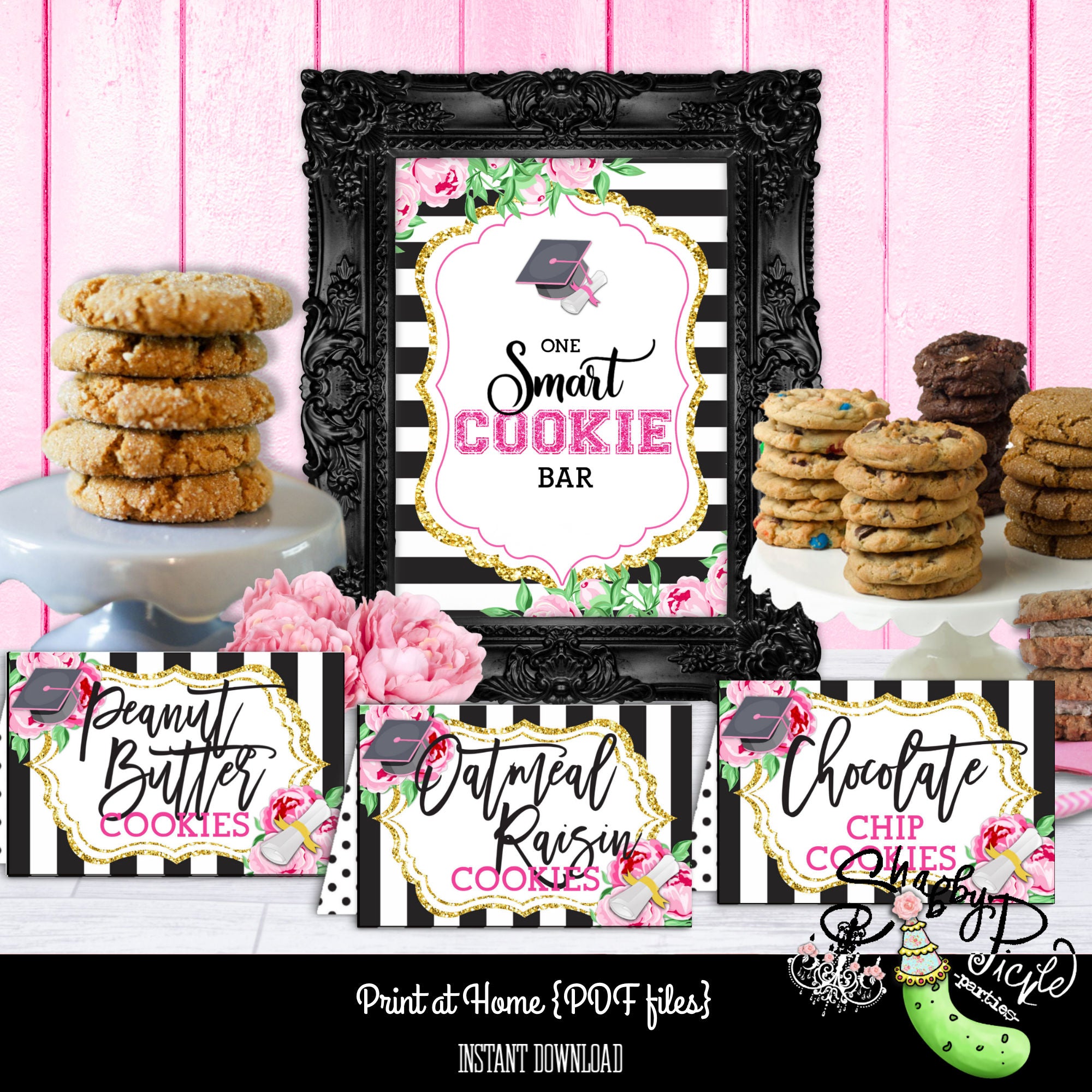 Kate Spade Graduation-Kate Spade Inspired Cookie Bar-Prefilled Tent Ca ...